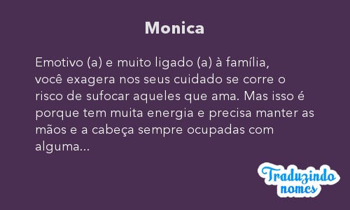 Significado do nome MONICA. Detalhes e origem do nome MONICA - Nomes ...
